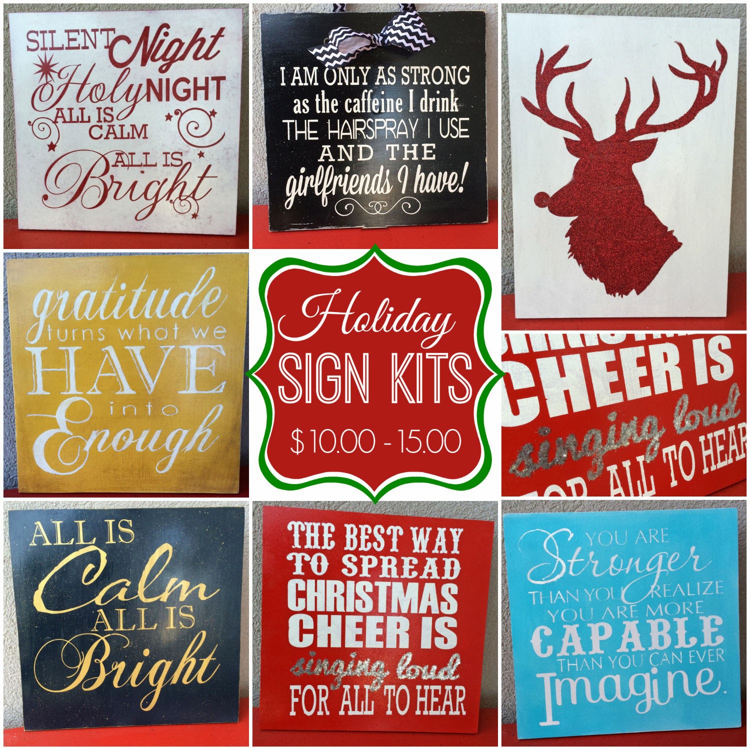 Allred Design Blog: Holiday Sign Craft Kits