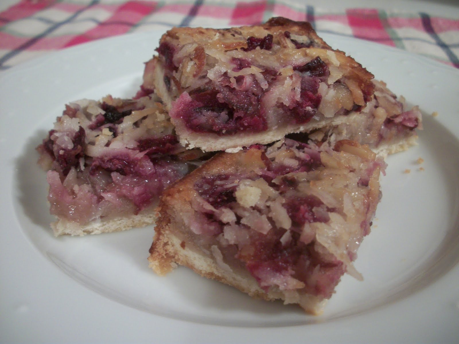 Cook with Sara: Cherry Coconut Bars
