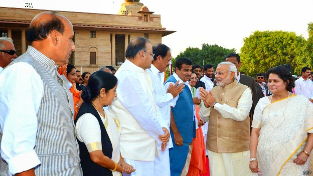 Narendra Modi took oath