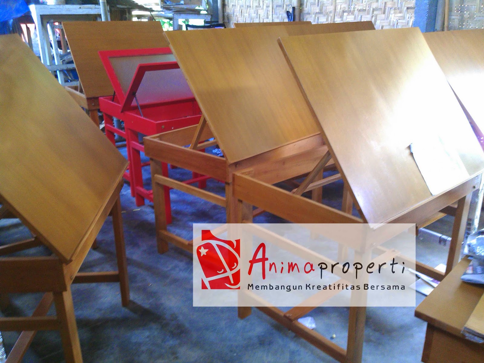 Meja gambar A1 teak wood jati ~ JUAL ALAT ANIMASI