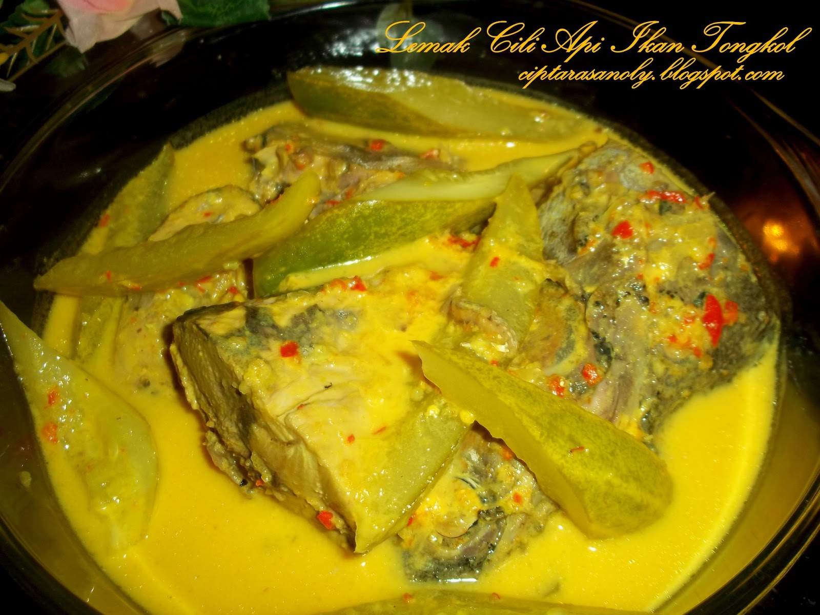 CiptaRasa Noly: LEMAK CILI API IKAN TONGKOL