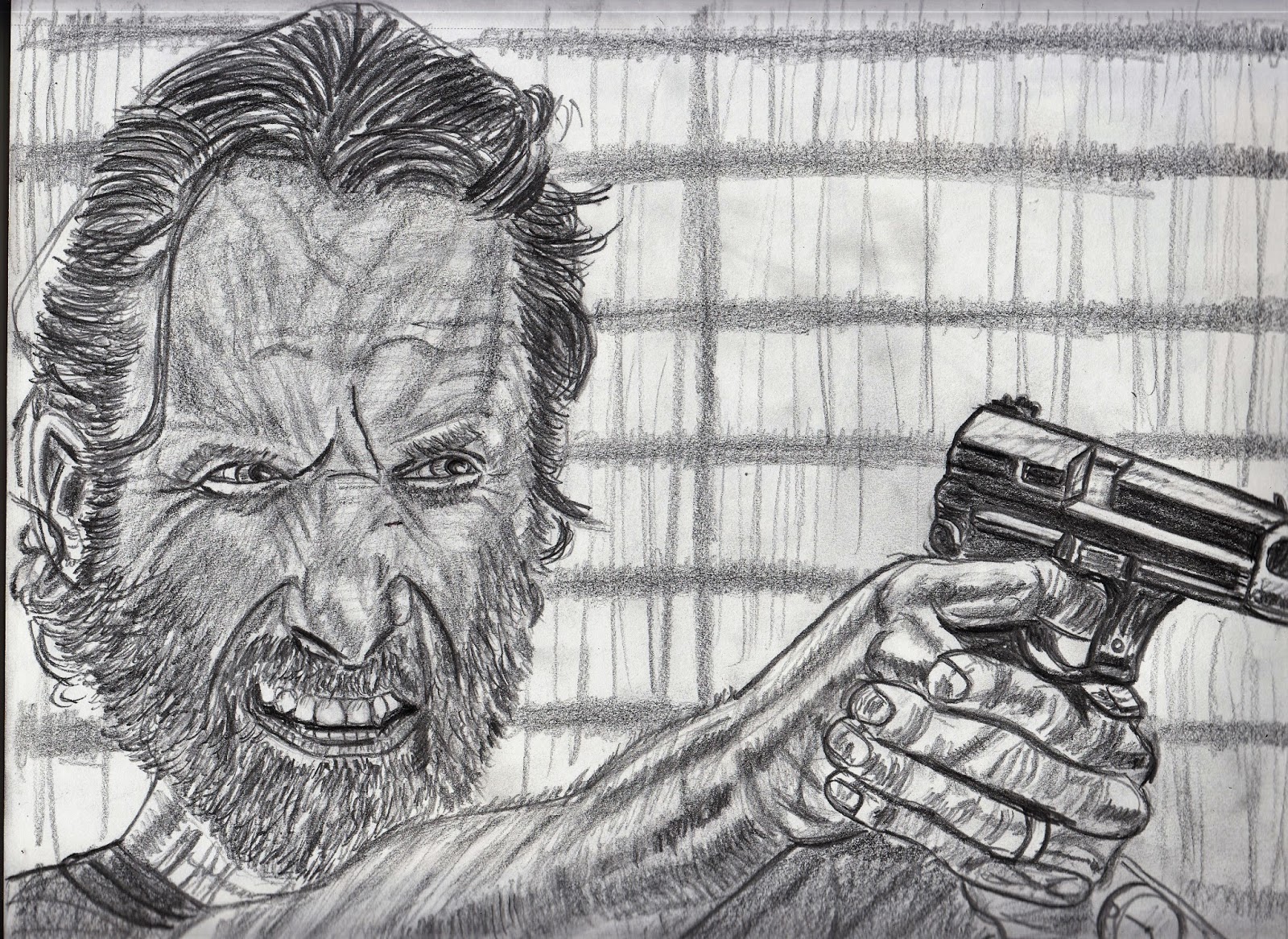 MMA Cartoon: Walking Dead Rick Grimes (Andrew Lincoln)