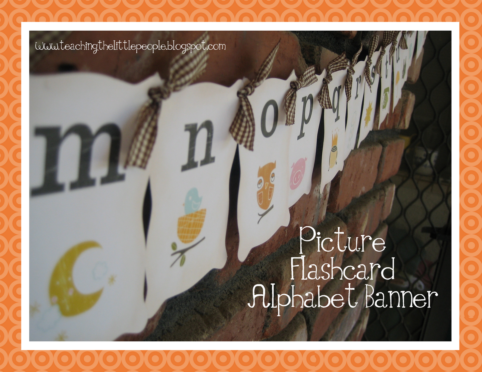 Teaching The Little People: Picture Alphabet Flashcard Banner