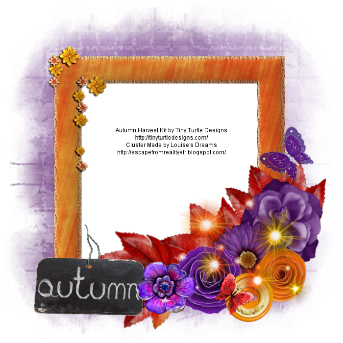 Escape From Reality Blog: FTU 'Autumn Harvest' Cluster & Cluster Frame