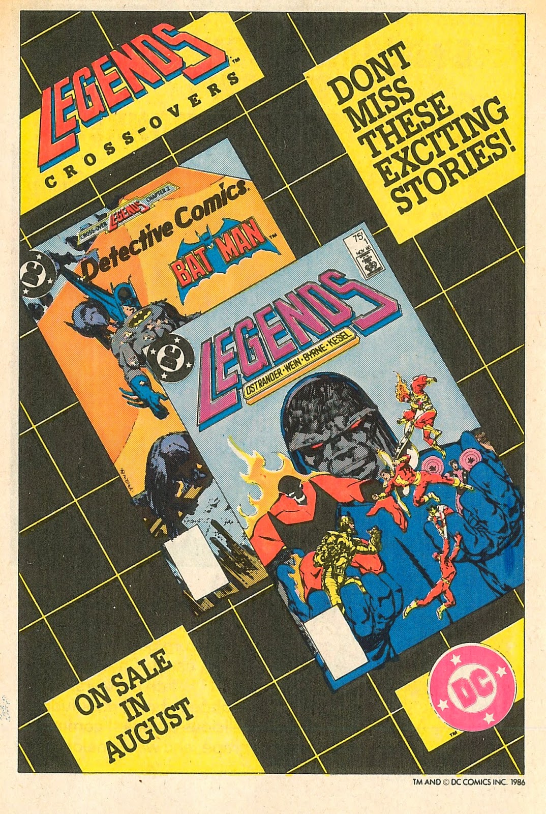 HISTORY OF DC UNIVERSE : LEGENDS (1986)