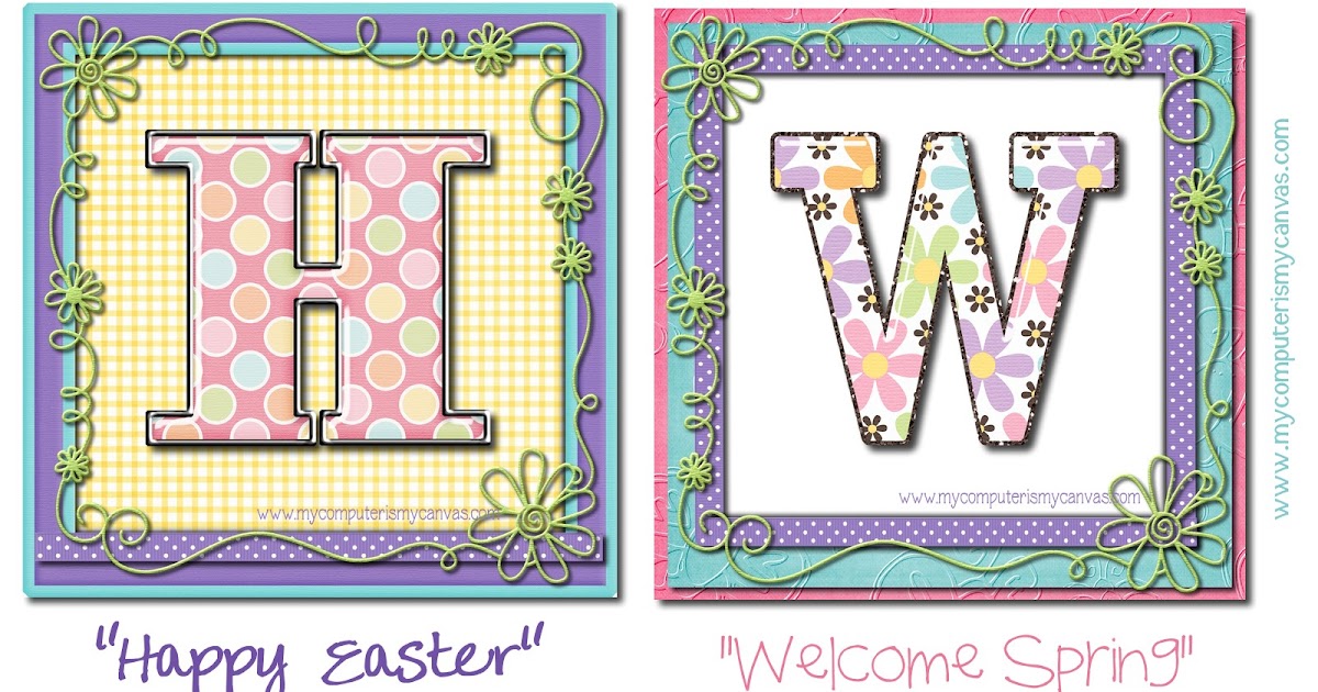 Banners for SPRING & EASTER! - My Computer is My Canvas