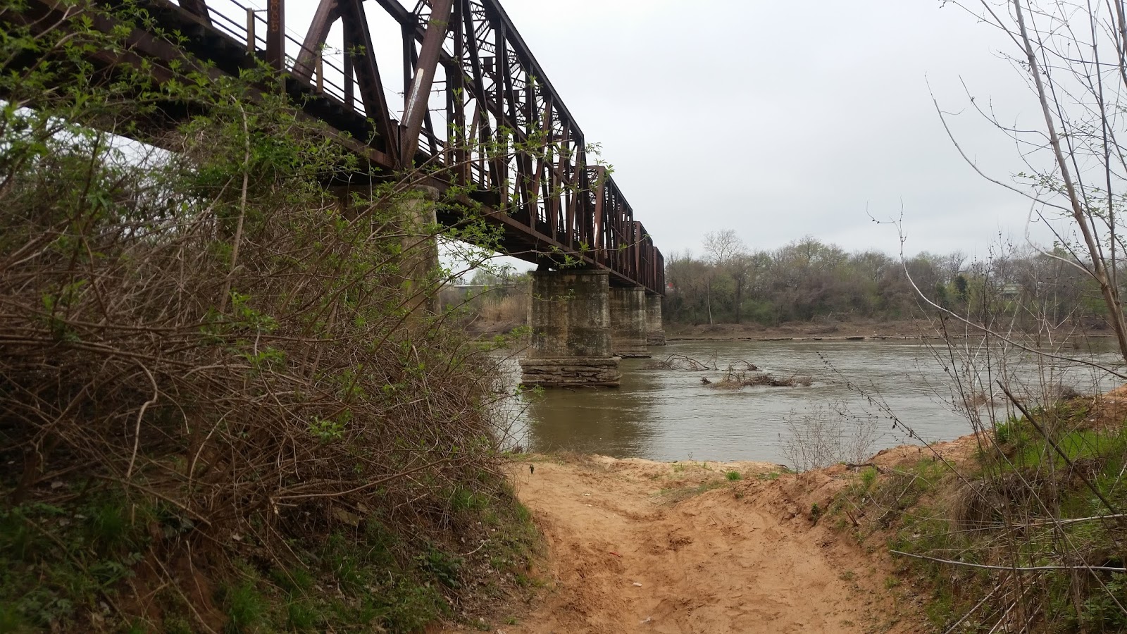Ordinary Biker Oz: Historic Carpenters Bluff Bridge on the Red River, Texas
