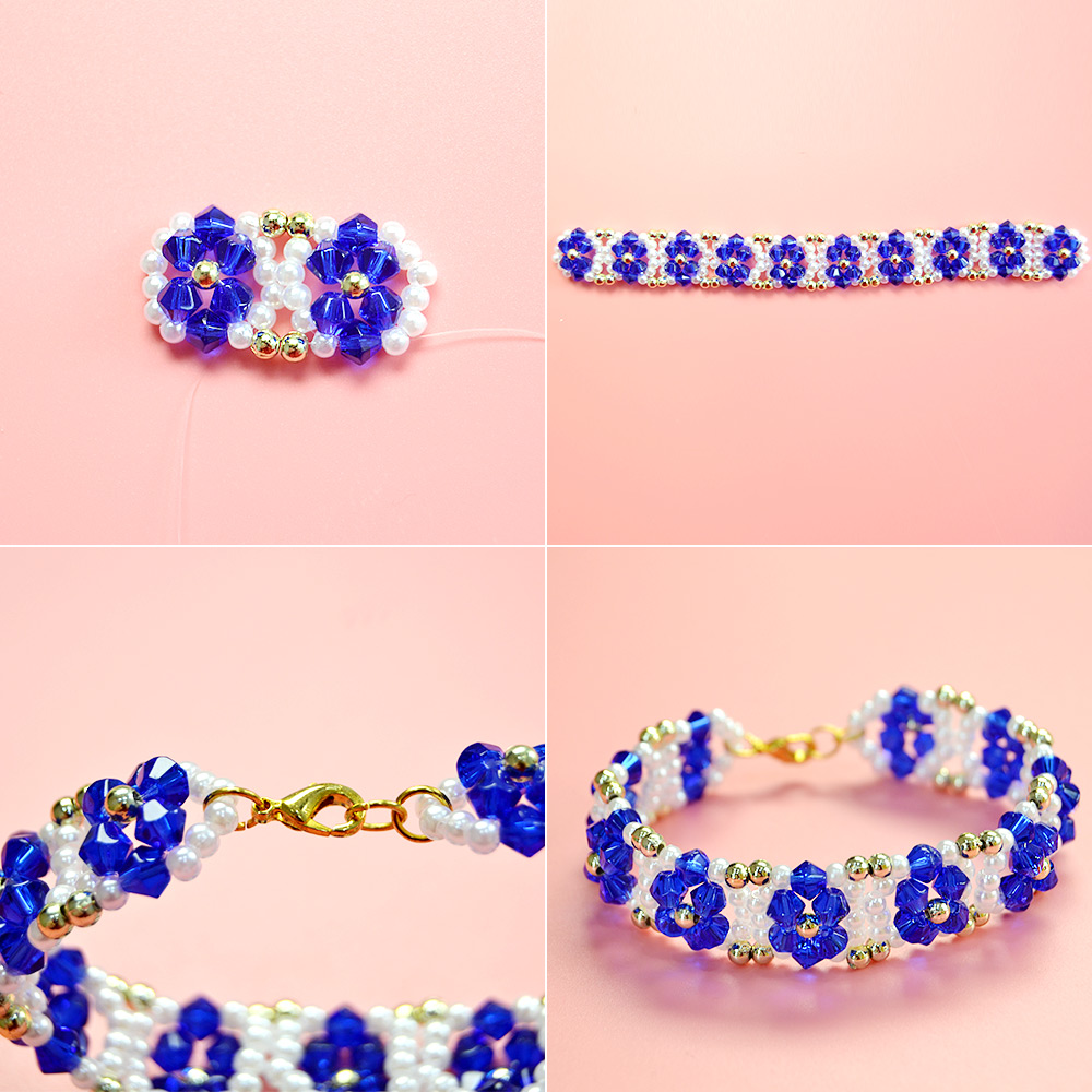 Two Color Beaded Bracelet
