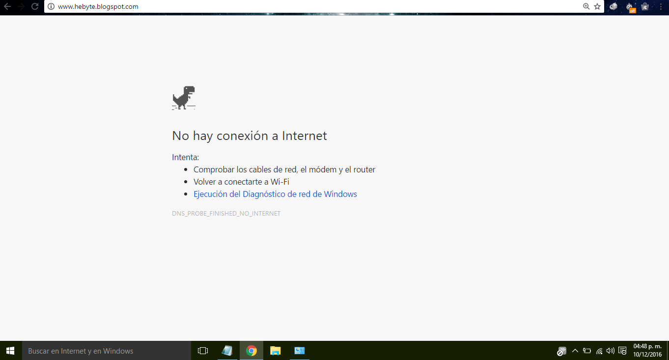 Solución Error de Internet DNS_PROBE_FINISHED_NO_INTERNET - Hebyte