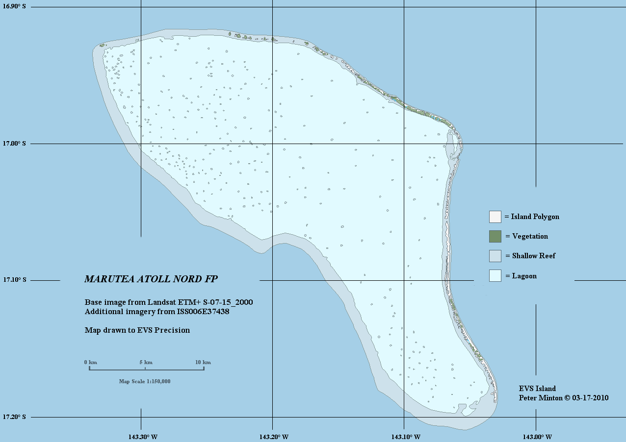 Islands of Oceania: Marutea Nord Atoll