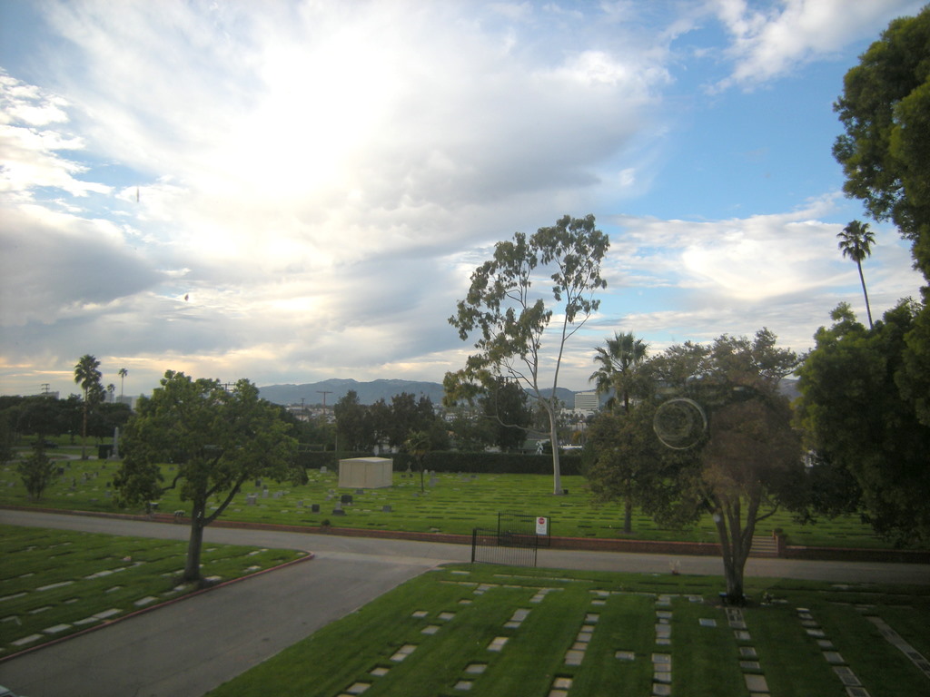 L.A. Kompany: Woodlawn Cemetery Mausoleum Window View