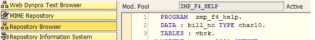 TECHSAP : Process On Value-Request [POV] Event in Module Pool Program