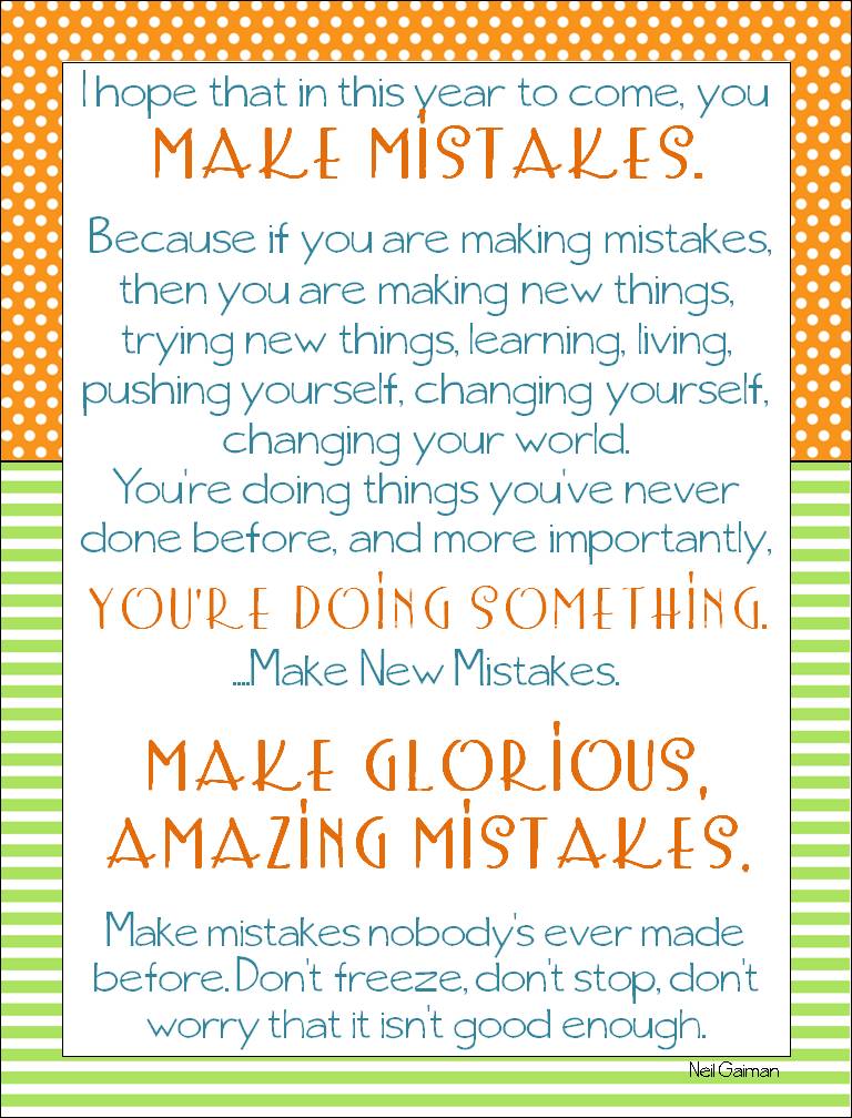 The Inspired Classroom: Make Mistakes