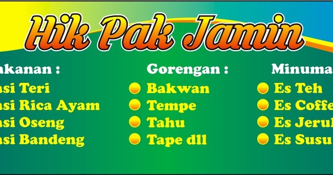 Download Desain MMT Untuk Warung Makan All Format cdr, pdf, svg ...