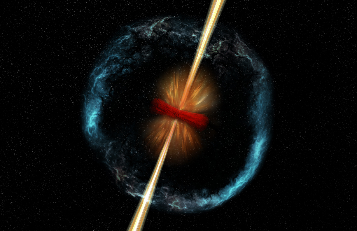 Artist's impression of the Gamma-Ray Burst 140903A | Earth Blog