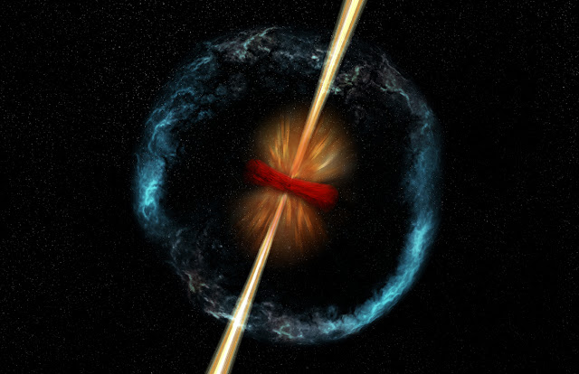 Artist's impression of the Gamma-Ray Burst 140903A | Earth Blog