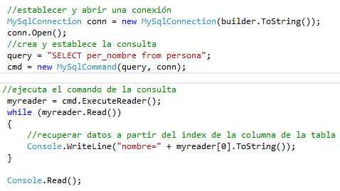 Ejemplo de Conexión entre C# y MySQL | Ejemplos de código y tips de ...