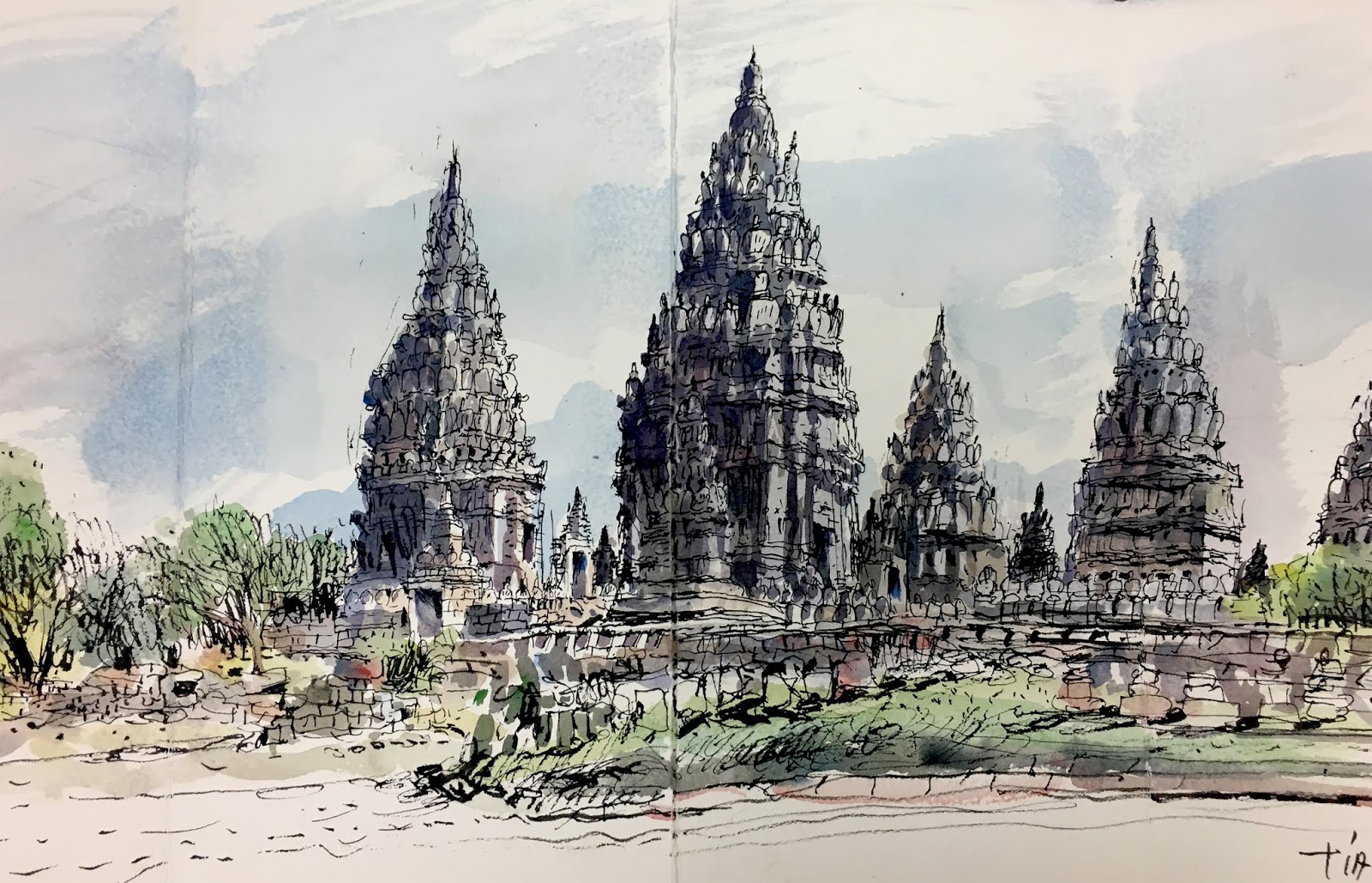 tiastudio: Sketching Prambanan
