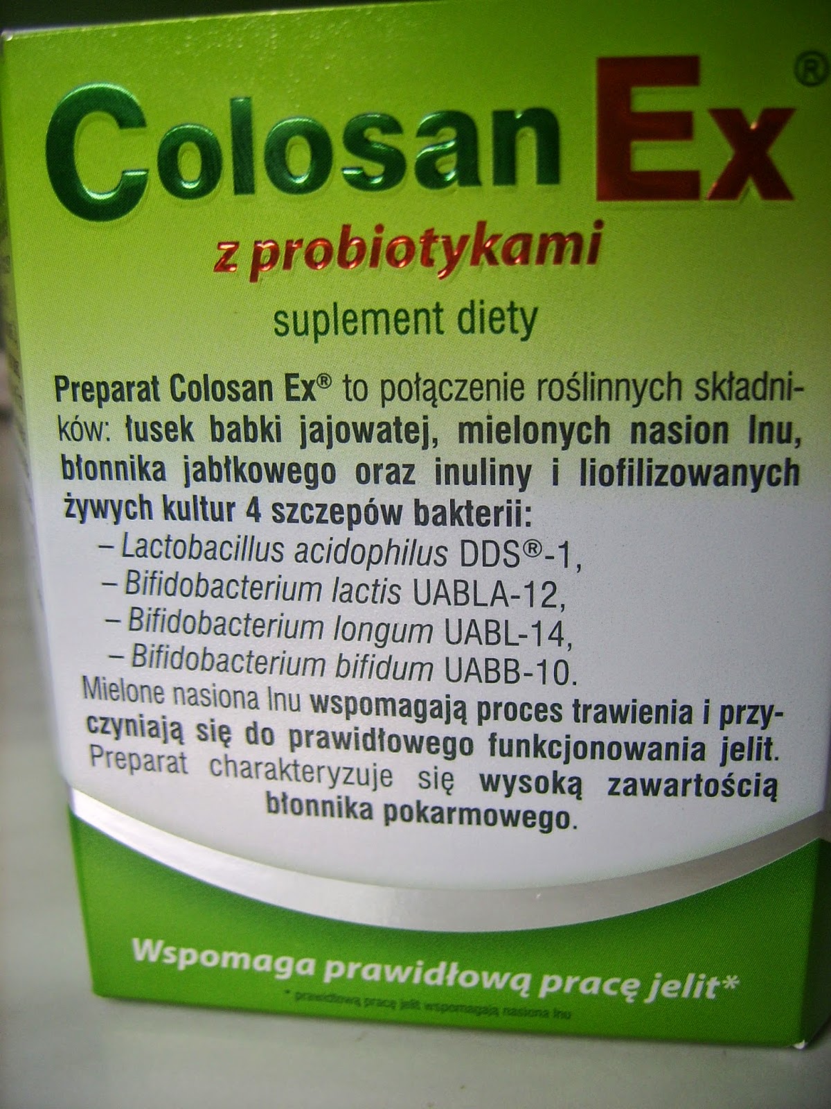 Recenzja: Colosan Ex z probiotykami- Oleofarm