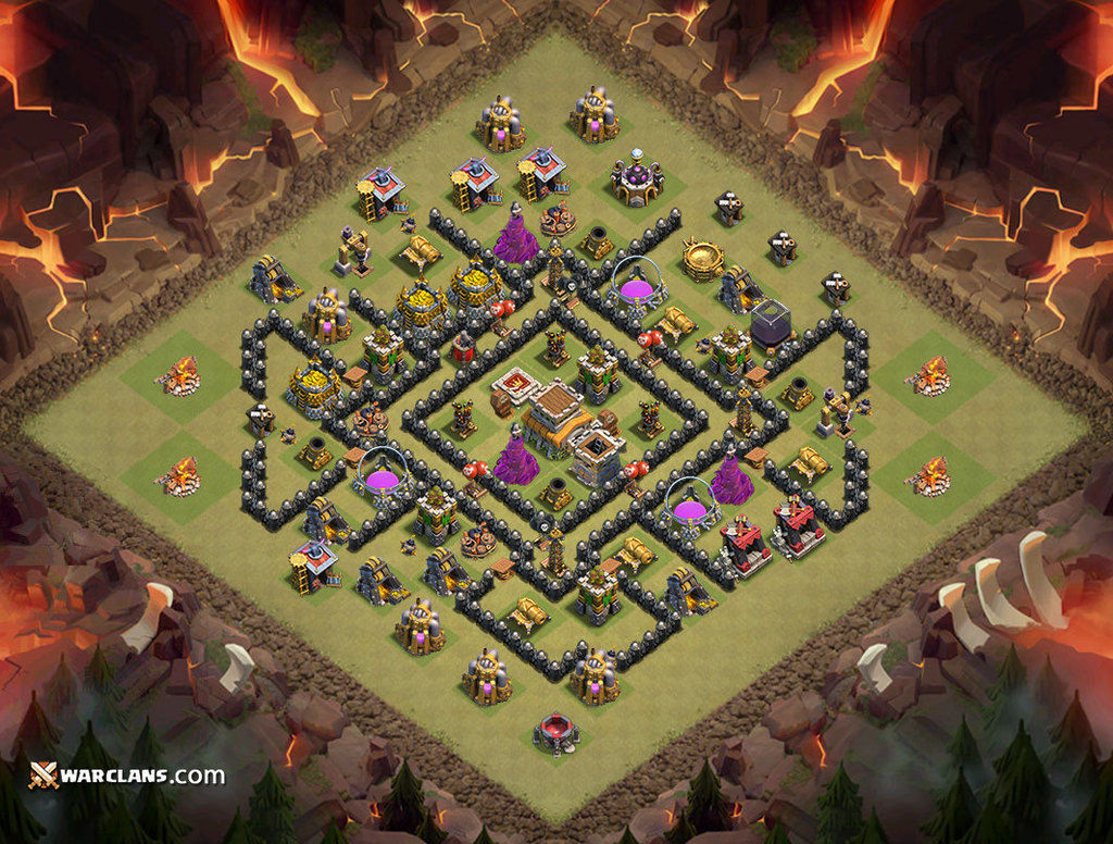 Kumpulan War Base TH 7 Clash of Clans Terkuat Anti GoWiPe Hog Dan Naga ...