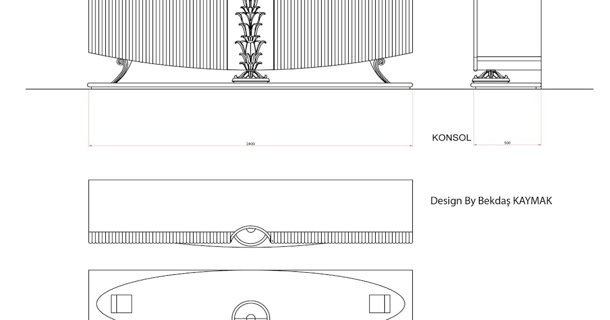 Autocad Konsol tasarımı