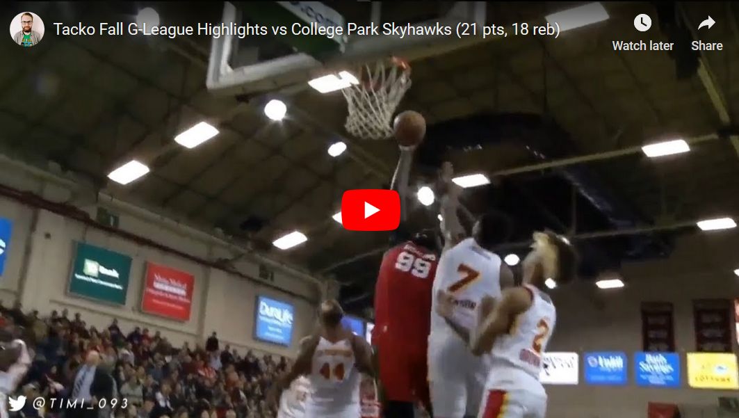 Watch: Tacko Fall dominates G-League game with 21 points and career ...
