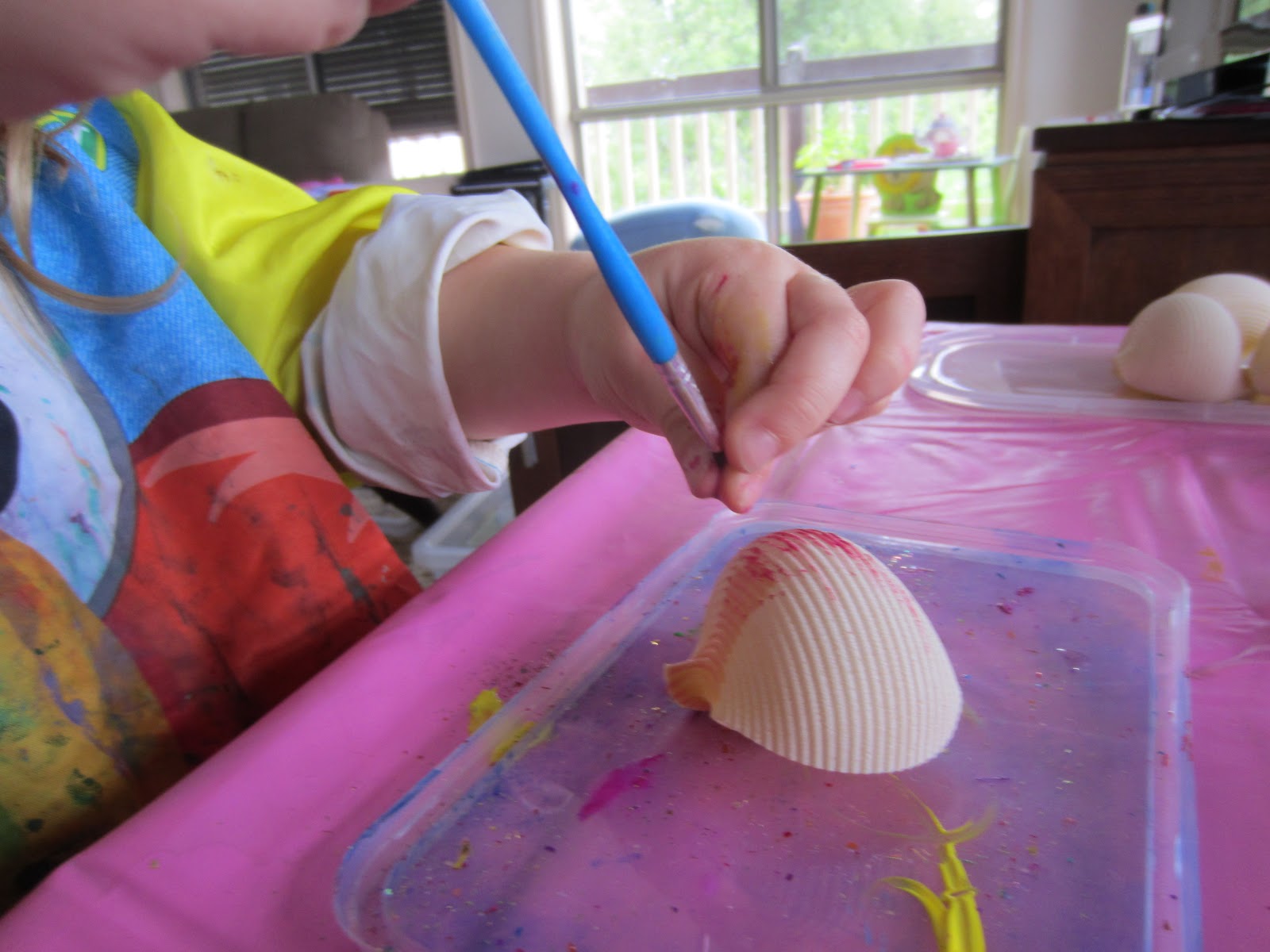 Learn with Play at Home: Painted Pasta Shells