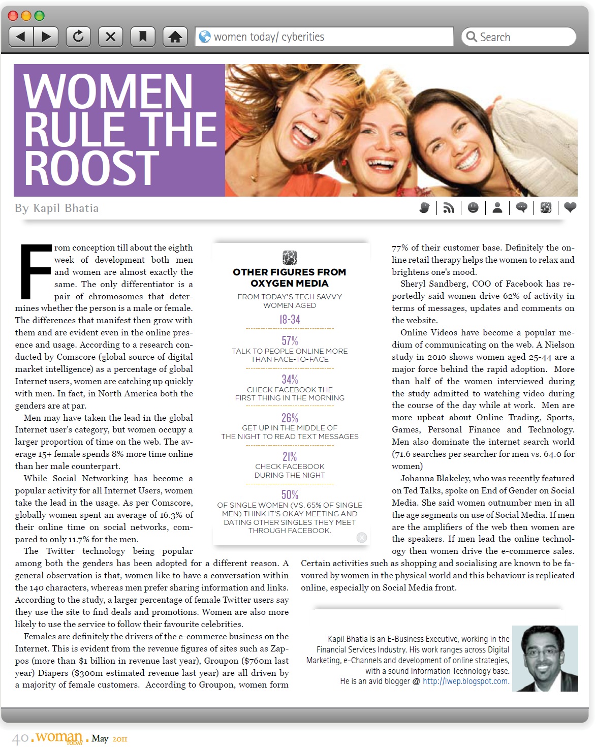 I wanna Express (iWep): Women Take the lead on Social Media