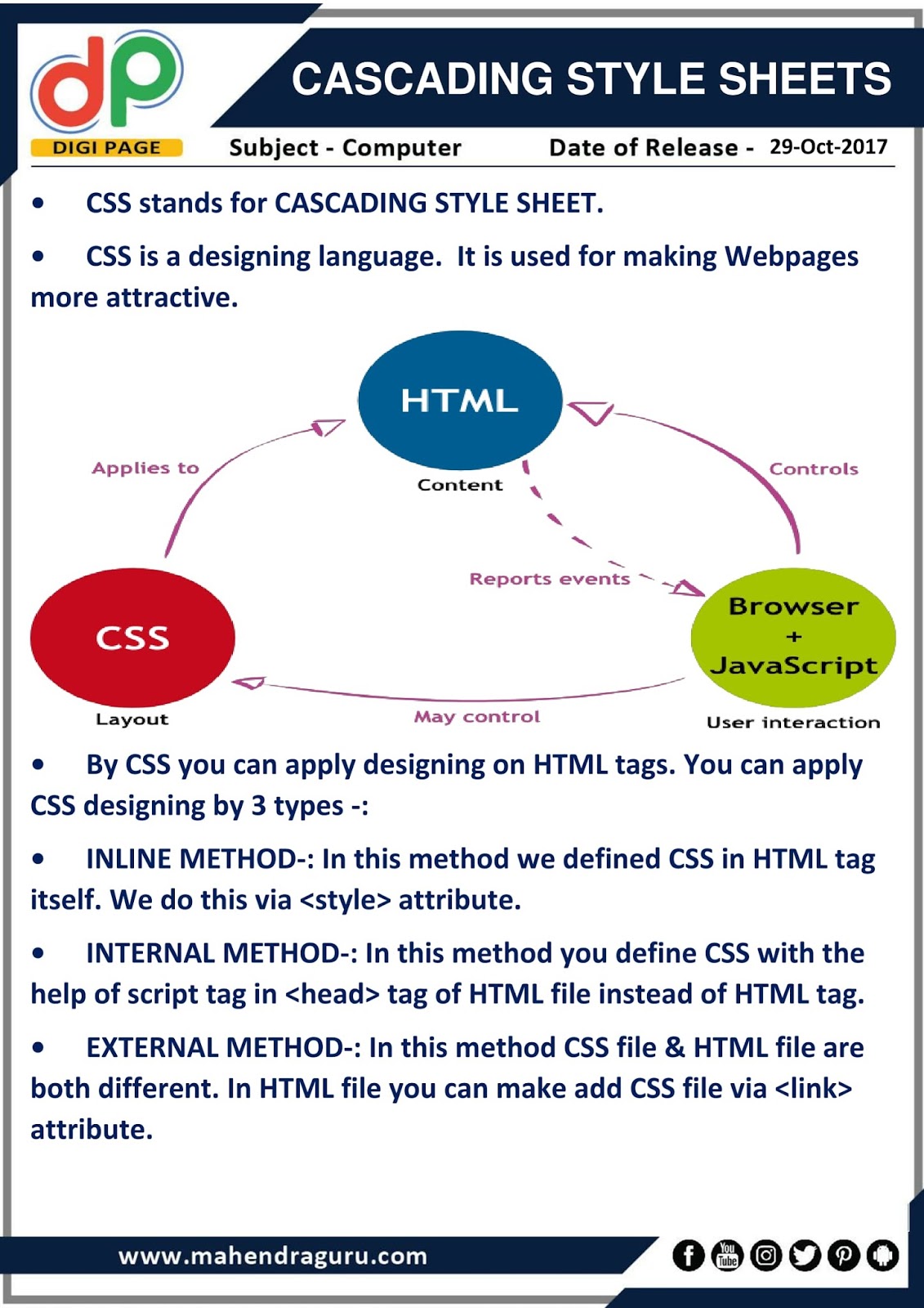 Dp Cascading Style Sheets Css 29 10 17