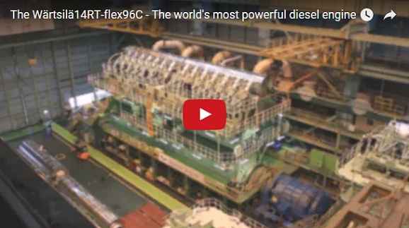Watch Video: The Largest And Most Powerful Diesel Engine in The World ...