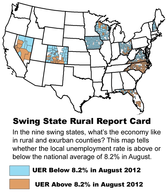 The Rural Blog: The swing state vote based on rural unemployment ...