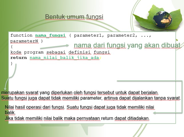 Belajar HTML | Nassya Putri Riyani: JAVA SCRIPT : PENGULANGAN & FUNGSI