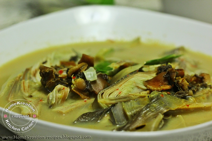 HomeKreation - Kitchen Corner: Gulai Lemak Jantung Pisang & Kerang