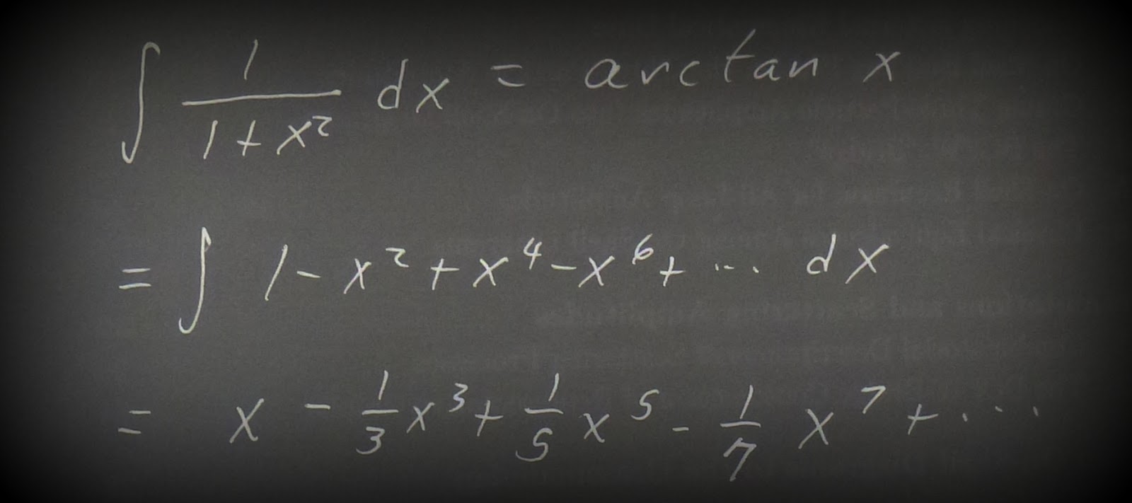 Series For ArcTan Using Integrals
