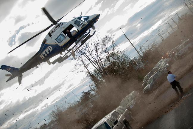 Kathryn's Report: PICTURE: A police helicopter hovers overhead as it ...