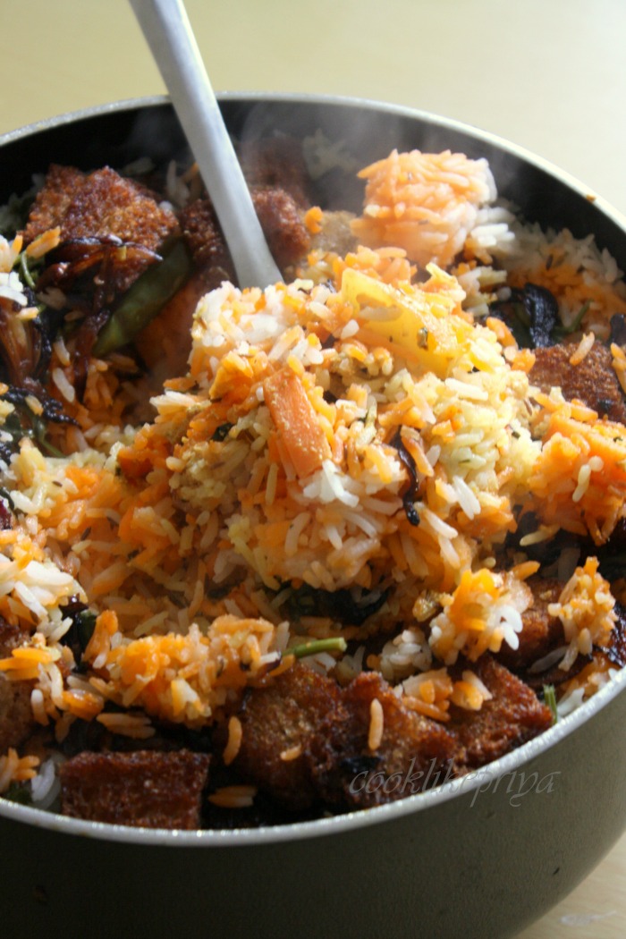 Cook like Priya: Vegetable Biryani Hyderabadi Style | Layered Mixed ...