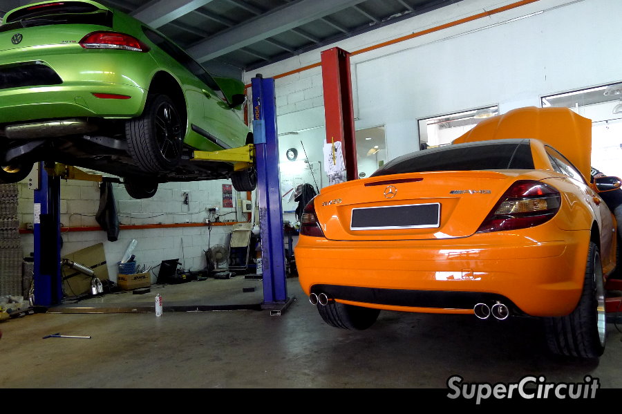 SUPERCIRCUIT Exhaust Pro Shop: Mercedes Benz SLK (R171) Custom