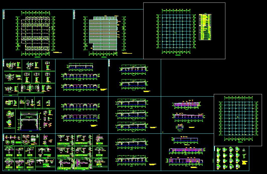 CAD Drawings Free Download: Steel Structure Details - CAD Drawings Download