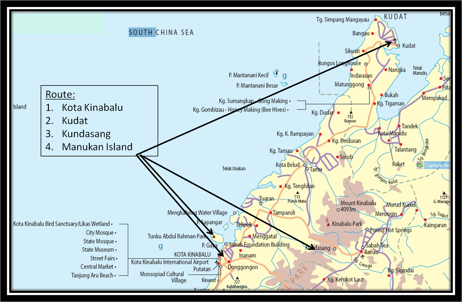 Journey of my life....: Sabah: Persiapan (Kota Kinabalu - Kudat ...