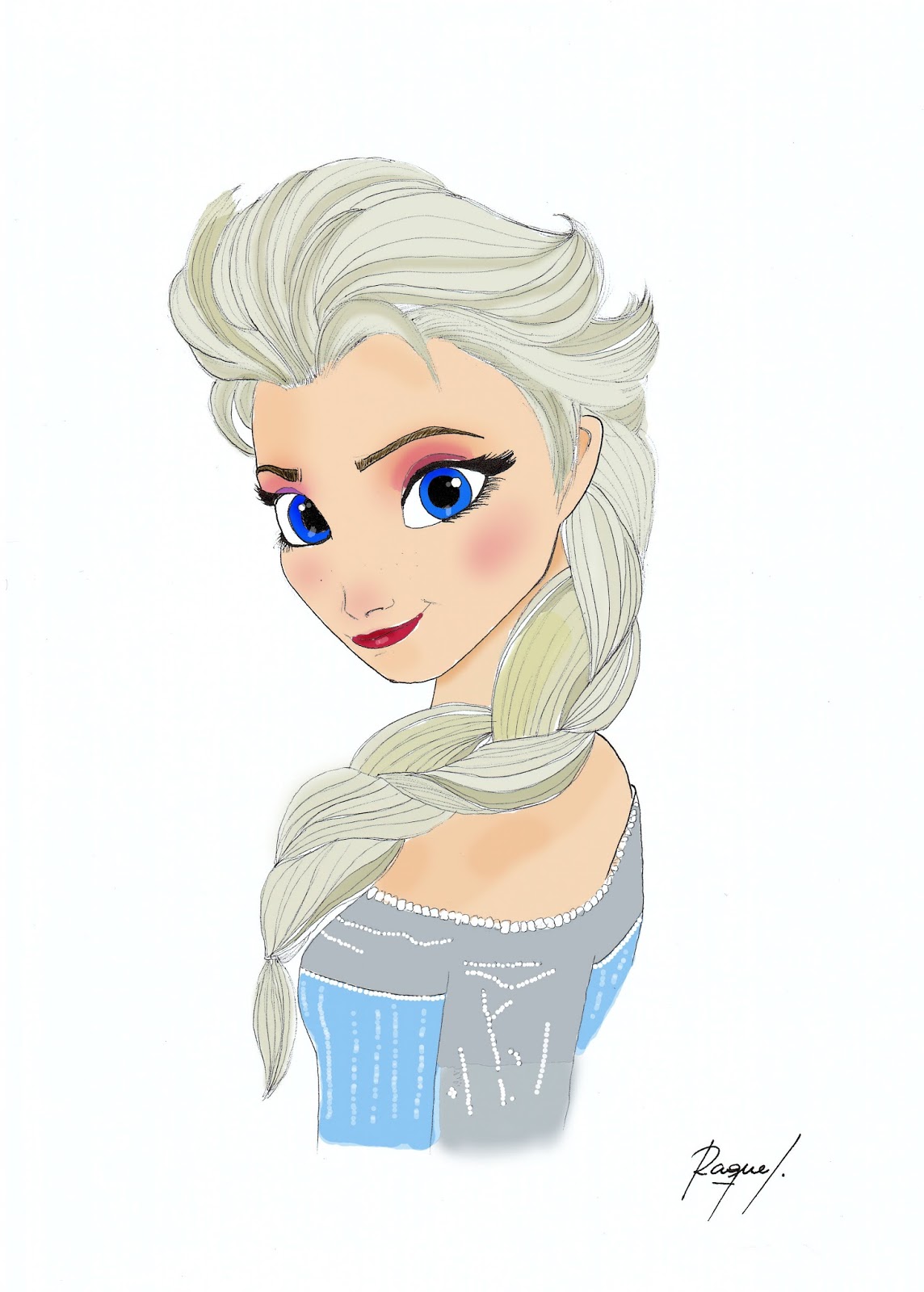 Paints the life: ELSA - FROZEN . My best illustration