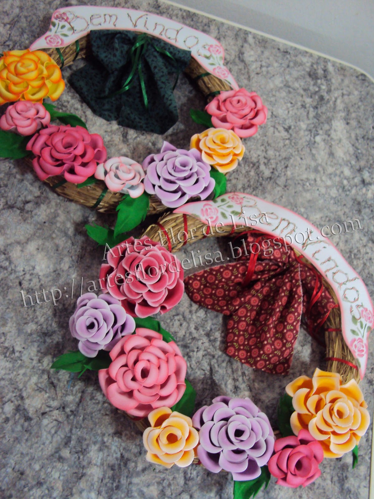 Artes Flor de Lisa: Lindas guirlandas!