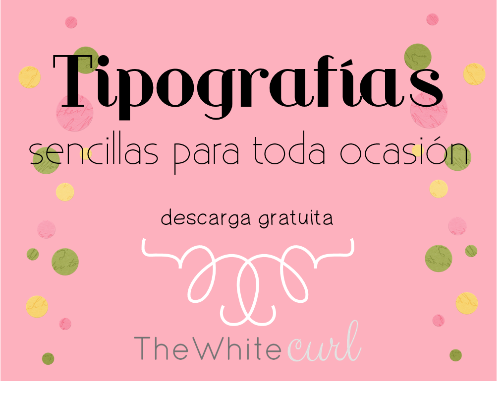 Tipos de letras para descargar Gratis - The White Curl
