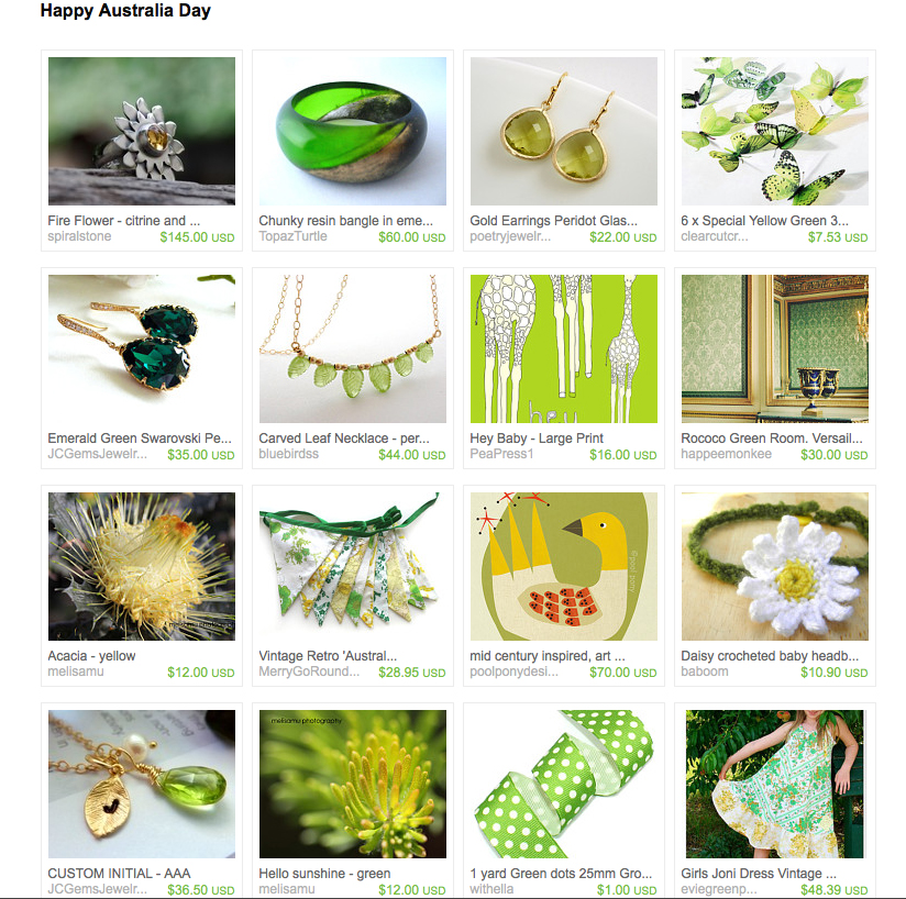 Merry-Go-Round Handmade: Happy Australia Day! To celebrate - A few Etsy ...