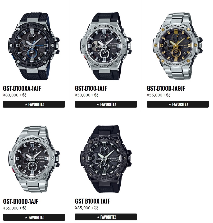 Gショック Gスチール GST-B100のまとめ|ウォール外
