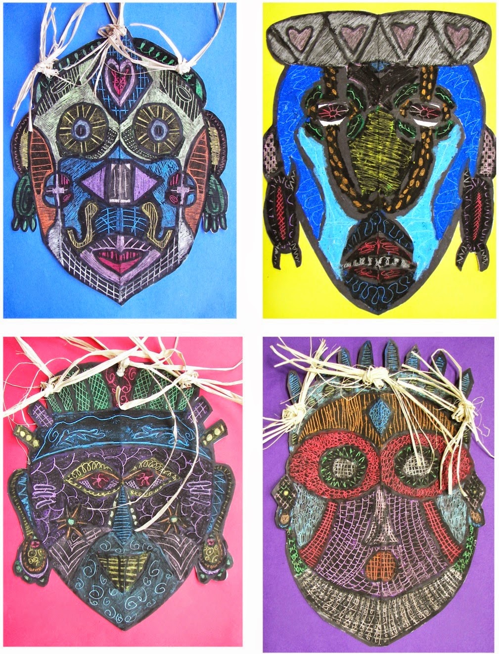 The Rolling Artroom: African Mask Design (4th-6th Grade)