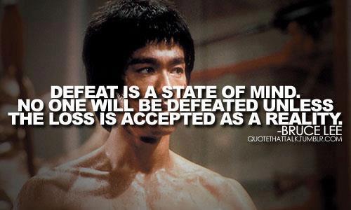 Defeat Is A State Of Mind, No One Will Be Defeated | Images Love Quotes