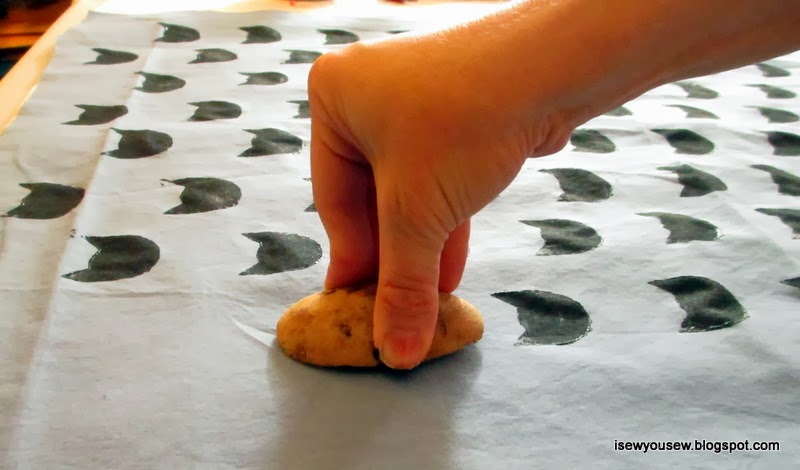 I Sew, You Sew: Alter your Fabric: A Stamping Tutorial