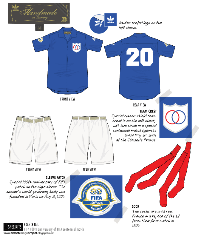 Football teams shirt and kits fan: France nostalgic 100th Anniversary ...