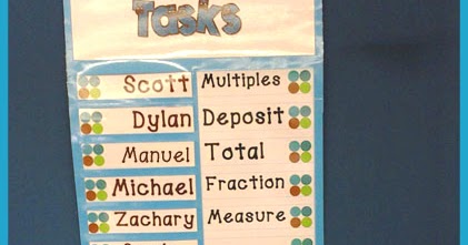 Shut the Door and Teach: Daily Math Tasks Rotation Chart