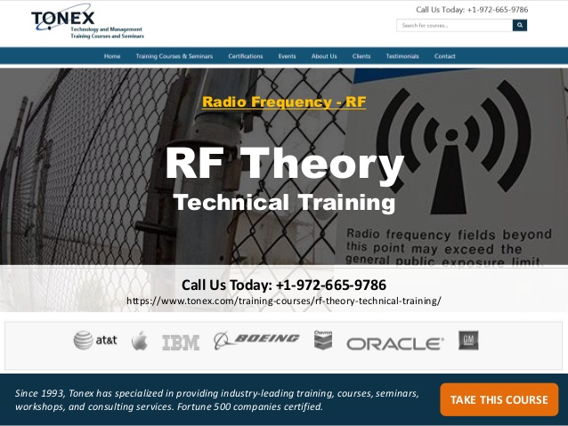 RF (Radio Frequency) Theory Technical Training